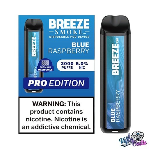 Buy Blue Raspberry Breeze Pro 2000 Disposable Vape