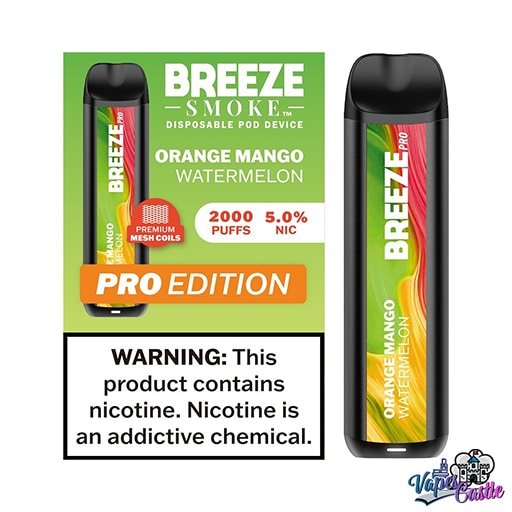 Buy Orange Mango Watermelon Breeze Pro 2000 Disposable Vape