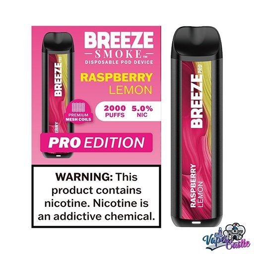buy Raspberry Lemon Breeze Pro 2000 Disposable Vape | USA
