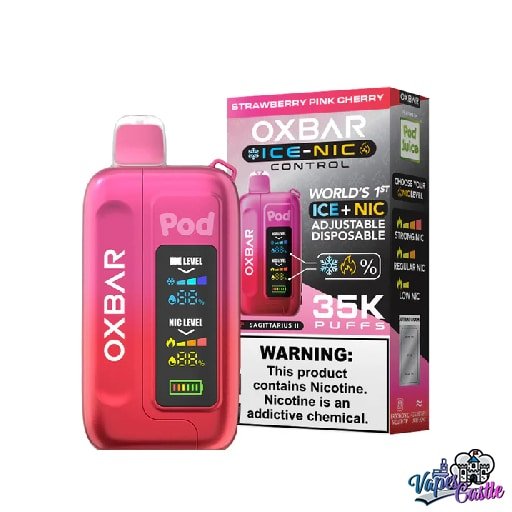 Buy Strawberry Pink Cherry Vape | Oxbar Ice‑Nic 35K